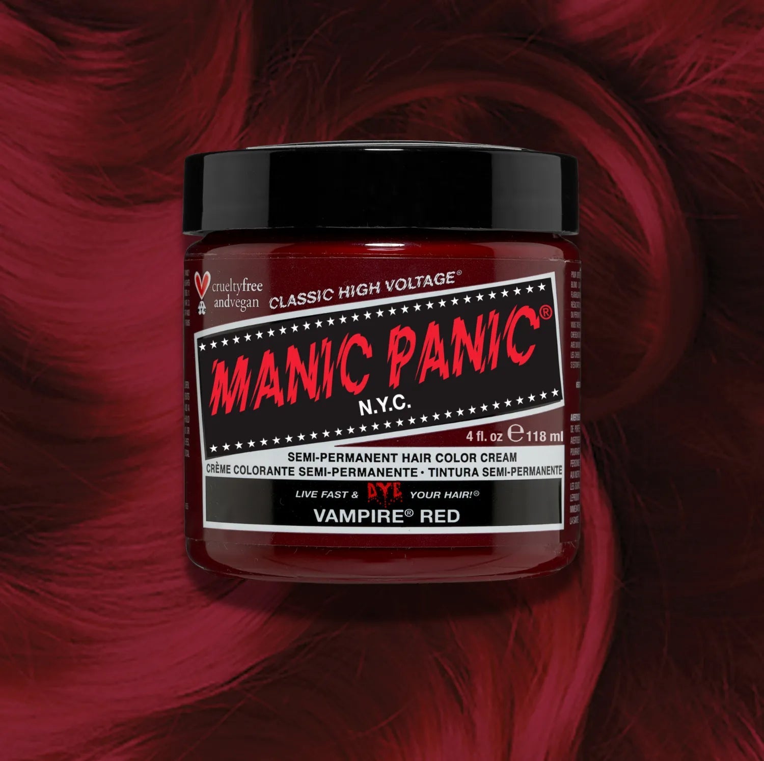 Manic Panic Classic High Voltage 118ml - Vampire Red – Manic Panic ...